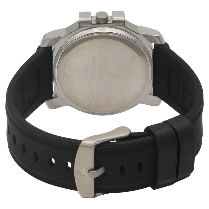 Fastrack Quartz Analog White Dial Plastic Strap Watch for Guys