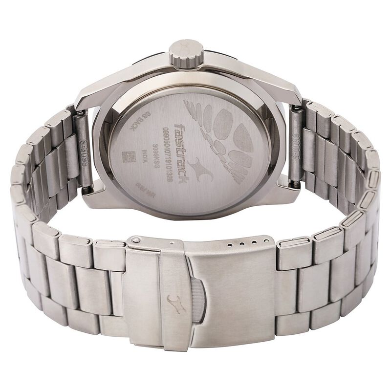 Fastrack Quartz Analog Multicoloured Dial Stainless Steel Strap Watch ...
