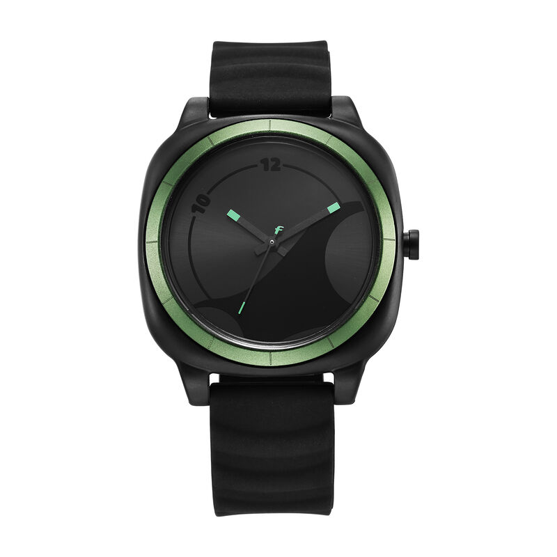 Buy Online Fastrack Hype All Black Quartz Analog Black Dial With Black ...