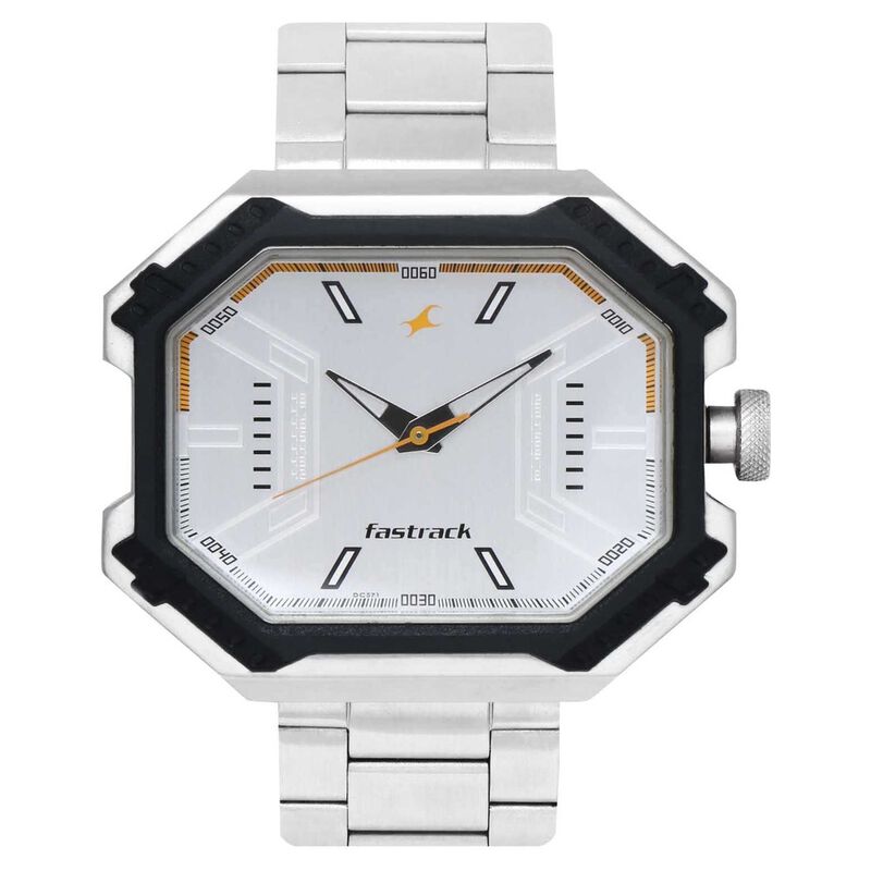 Buy Online Fastrack Quartz Analog Silver Dial Metal Strap Watch for ...