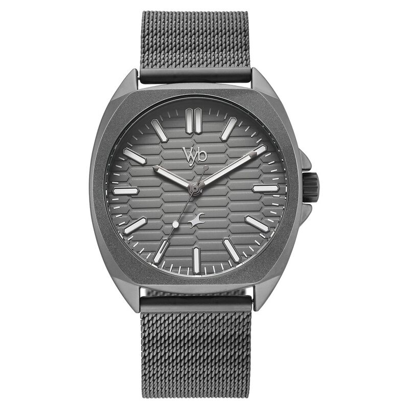 Buy Online Vyb Aviator By Fastrack Quartz Analog Grey Dial Grey ...