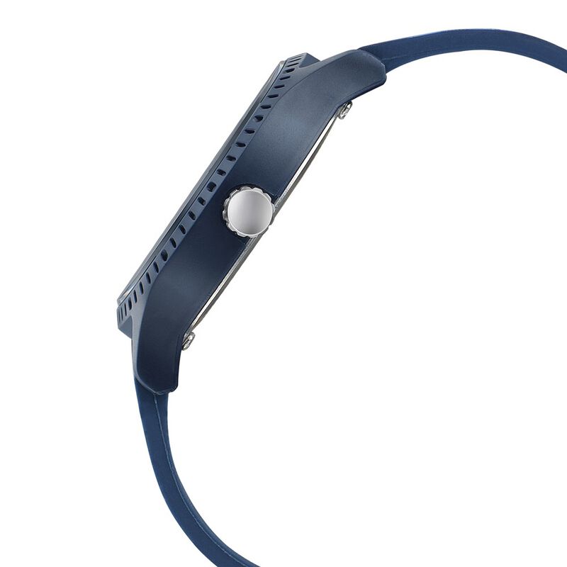 Fastrack Tie & Dye Quartz Analog Blue Dial Silicone Strap Watch for Guys