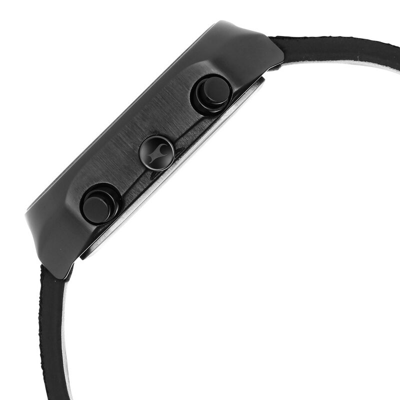 Fastrack After Dark Quartz Analog with Day and Date Green Dial Leather ...