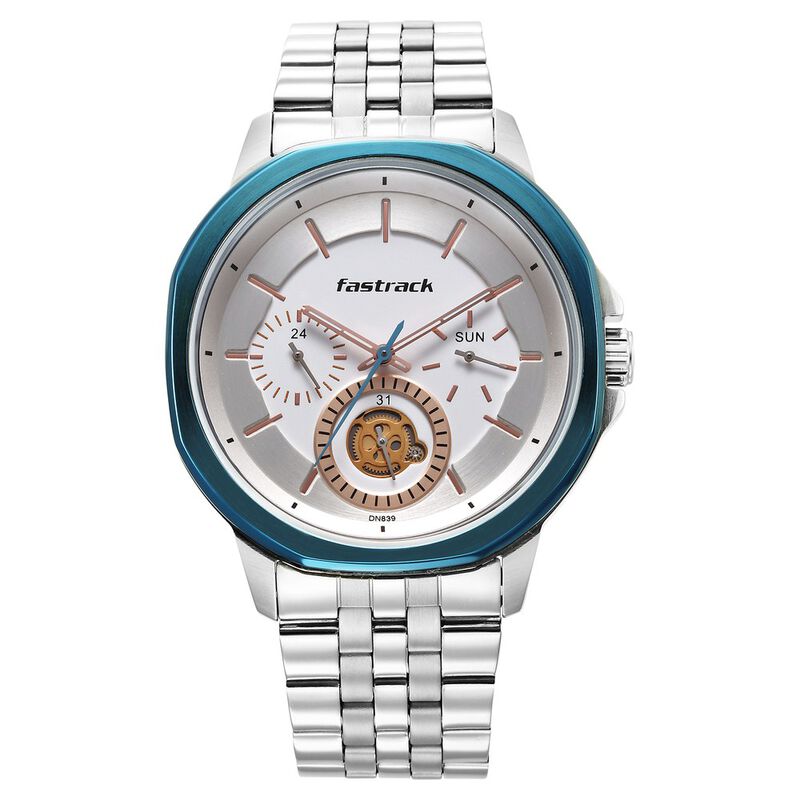 Fastrack Exuberant Quartz Multifunction Silver Dial Stainless Steel ...