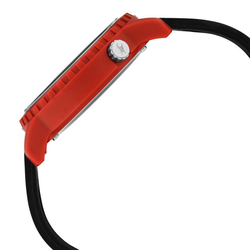 Fastrack Quartz Analog Red Dial Silicone Strap Watch for Unisex
