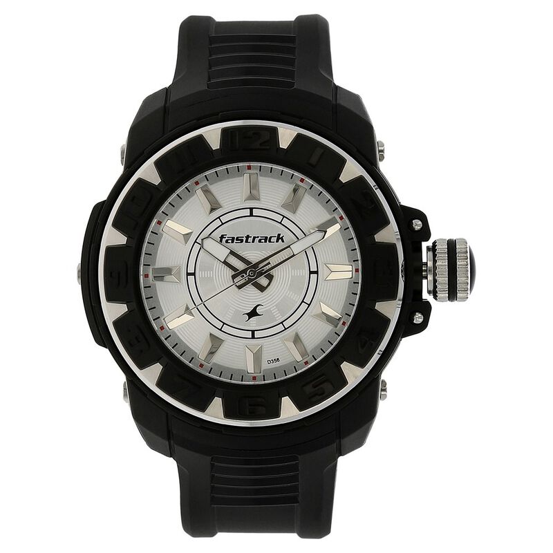 Buy Online Fastrack Quartz Analog Silver Dial Plastic Strap Watch for ...