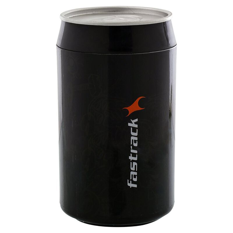 Fastrack Quartz Analog Digital Red Dial Leather Strap Watch for Guys