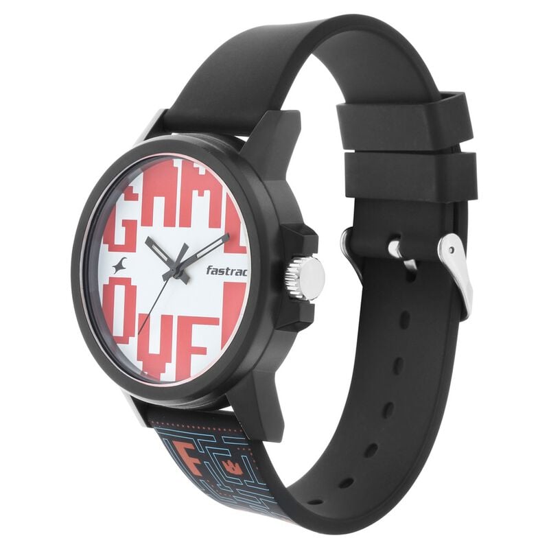 Fastrack Arcade Quartz Analog Multicoloured Dial Silicone Strap Unisex ...