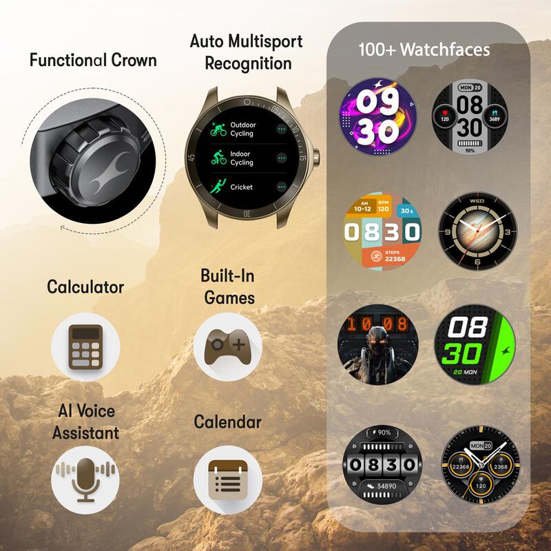 Fastrack Rogue with 3.5 CM UltraVU HD Display Sporty Smartwatch ...