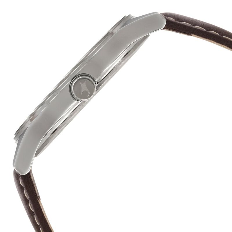 Fastrack Bare Basics Quartz Analog Brown Dial Leather Strap Watch for Guys
