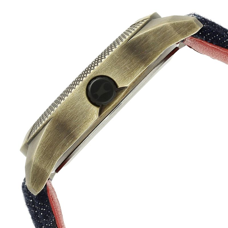 Fastrack Denim Quartz Analog White Dial Denim Strap Watch for Guys