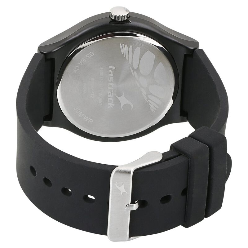 Fastrack Quartz Analog White Dial Silicone Strap Watch for Unisex