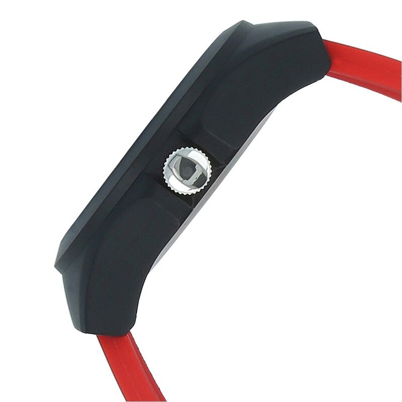 Fastrack Tees Quartz Analog Red Dial Polyurethane Strap Unisex Watch