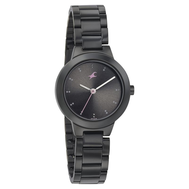Buy Online Fastrack Pulse Quartz Analog Black Dial Stainless Steel ...