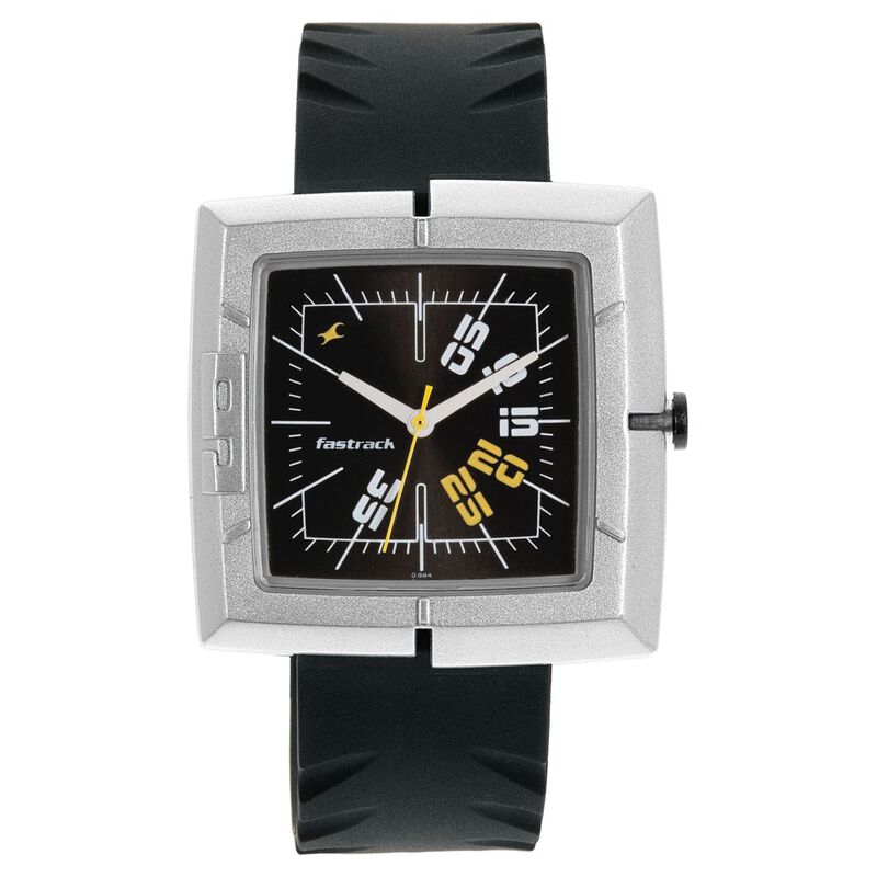 Buy Online Fastrack Quartz Analog Black Dial Plastic Strap Watch for ...