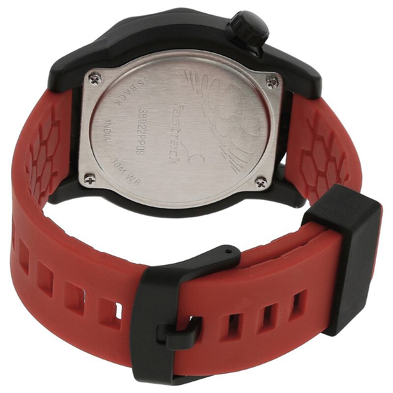 Fastrack Quartz Analog Red Dial Plastic Strap Watch for Unisex