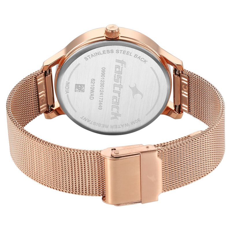 Fastrack Fleek Quartz Analog Black Dial Stainless Steel Strap Watch For ...