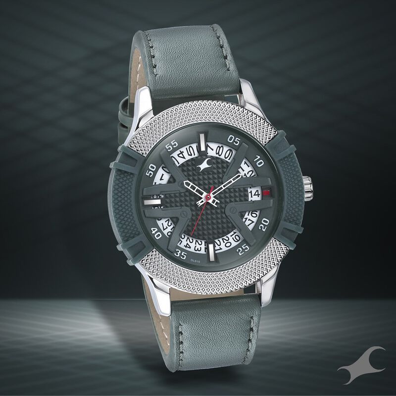 Buy Online Fastrack Dial It Up Quartz Multifunction Green Dial Leather ...