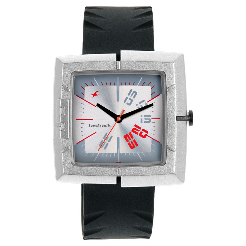Buy Online Fastrack Quartz Analog Silver Dial Plastic Strap Watch for ...