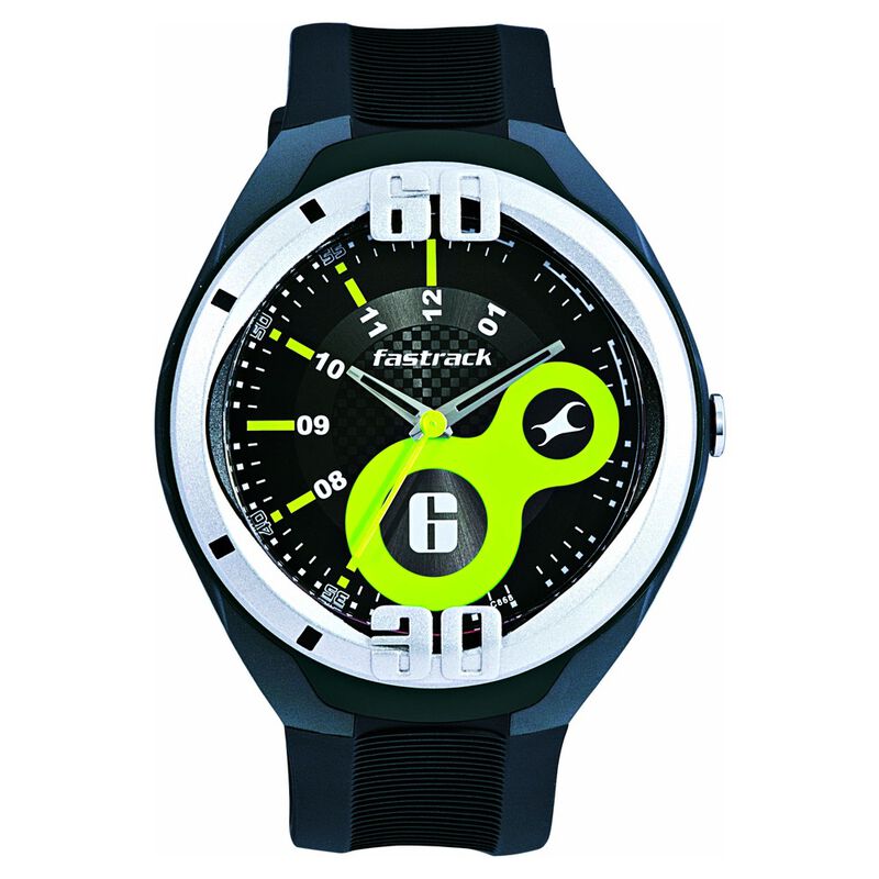 Buy Online Fastrack Quartz Analog Black Dial Plastic Strap Watch for ...
