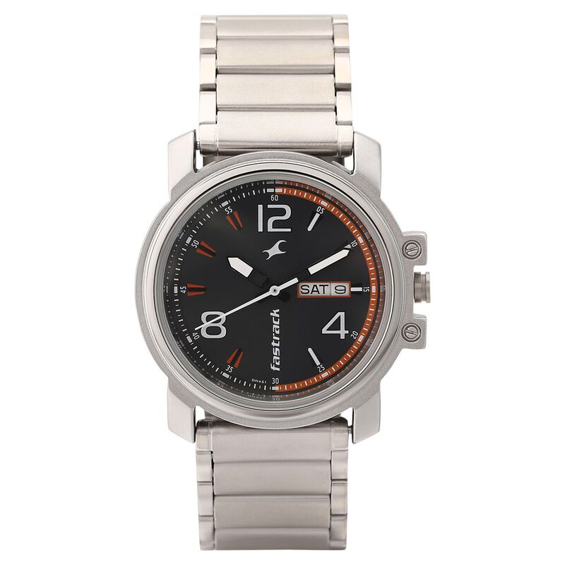 Fastrack Brown Dial Quartz Analog with Day and Date Watch for Guys