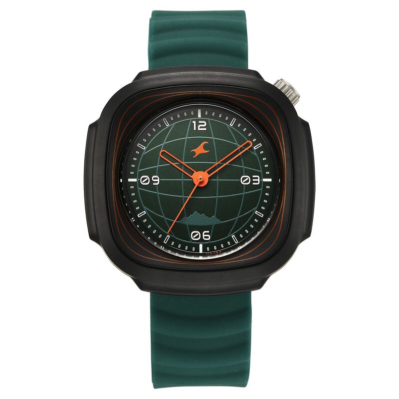 Buy Online Fastrack Hype Adventure Quartz Analog Green Dial Green ...