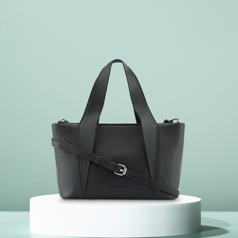 Buy Online Fastrack Mini Tote Bag in Black with Detachable Sling ...