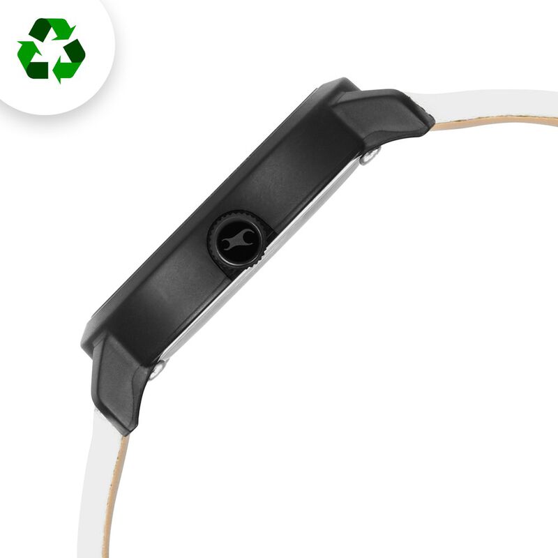 Fastrack Revibe Quartz Analog White Dial Fabric Strap Watch for Girls