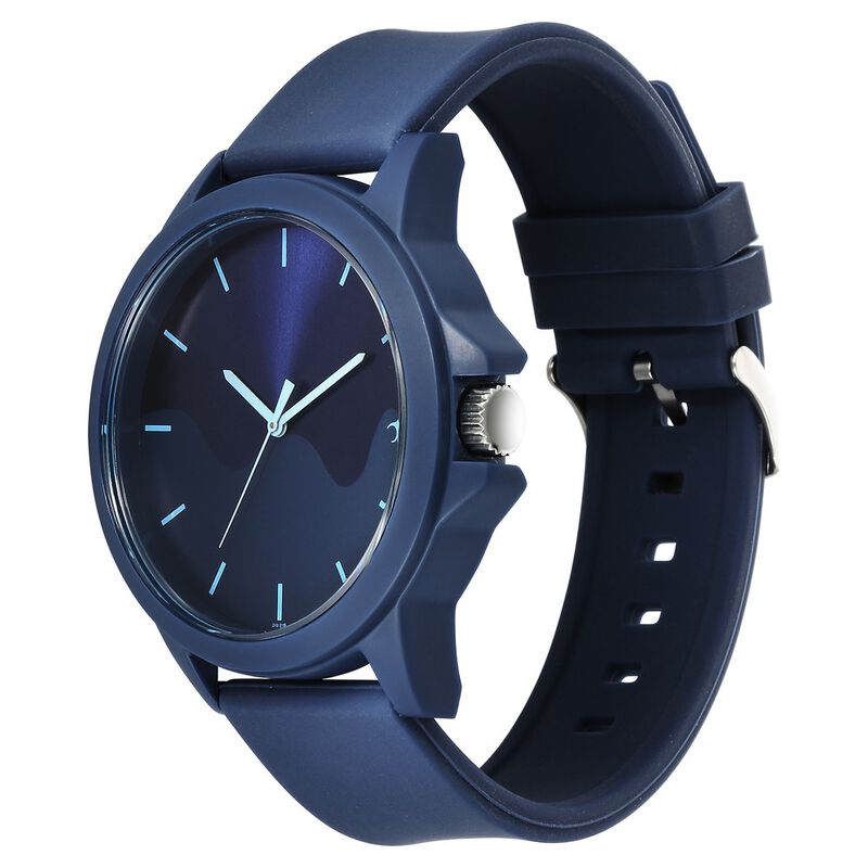 Fastrack Tees Wanderlust Quartz Analog Blue Dial Silicone Strap Watch ...