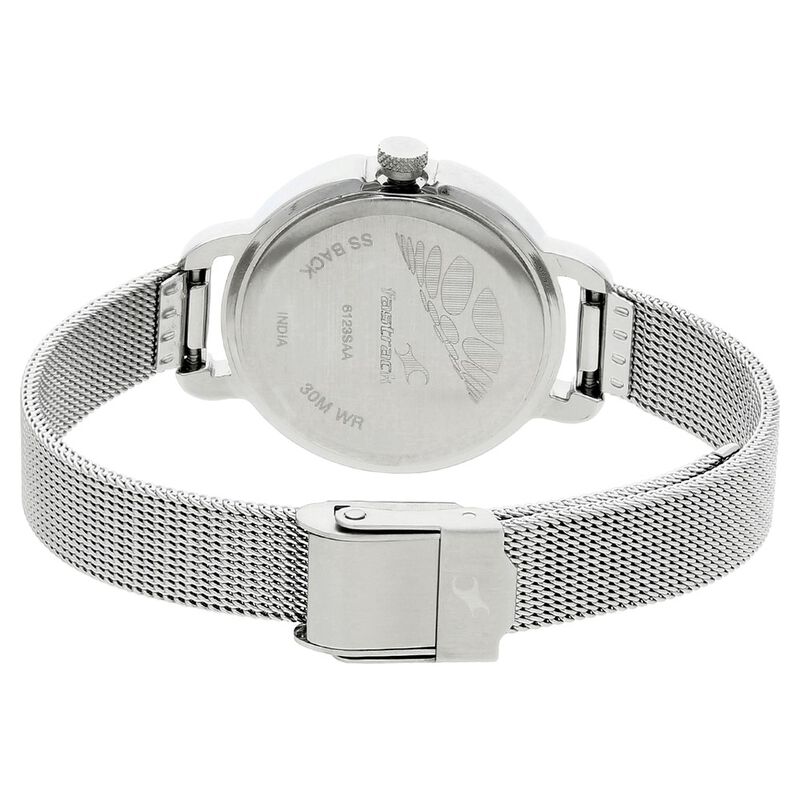 Fastrack Bare Basics Quartz Analog Brown Dial Stainless Steel Strap ...