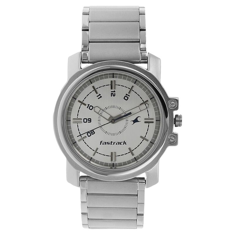 Buy Online Fastrack Quartz Analog White Dial Stainless Steel Strap ...