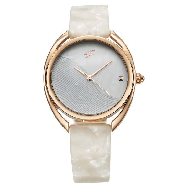 Buy Online Fastrack Younique Quartz Analog Mother Of Pearl Dial Acetate