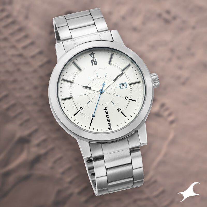 Buy Online Fastrack Tripster Quartz Analog with Date White Dial ...