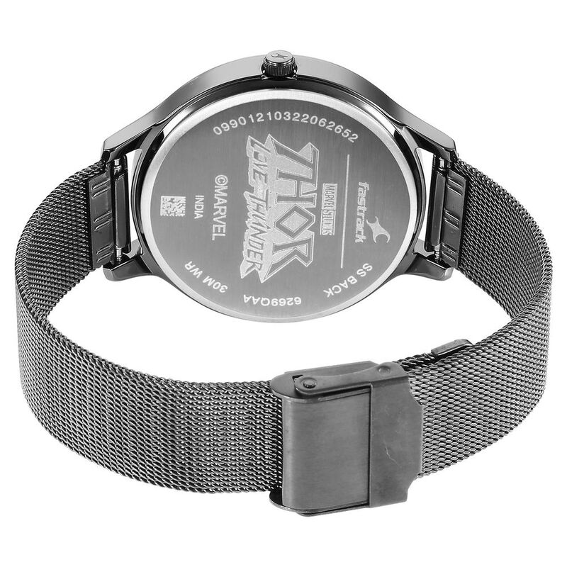 Fastrack Thor Quartz Analog Grey Dial Stainless Steel Strap Watch for Girls