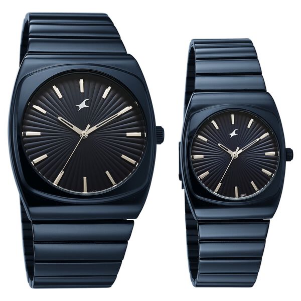 Buy Online Fastrack Mixmatched Quartz Analog Multicoloured Dial Two ...