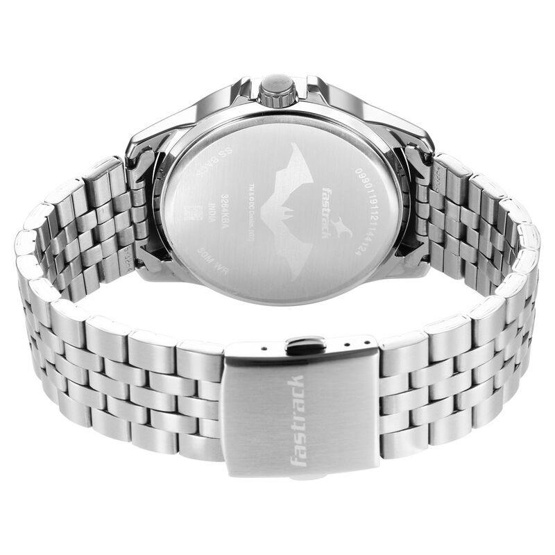 Fastrack Batman Quartz Analog Black Dial Stainless Steel Strap Watch ...