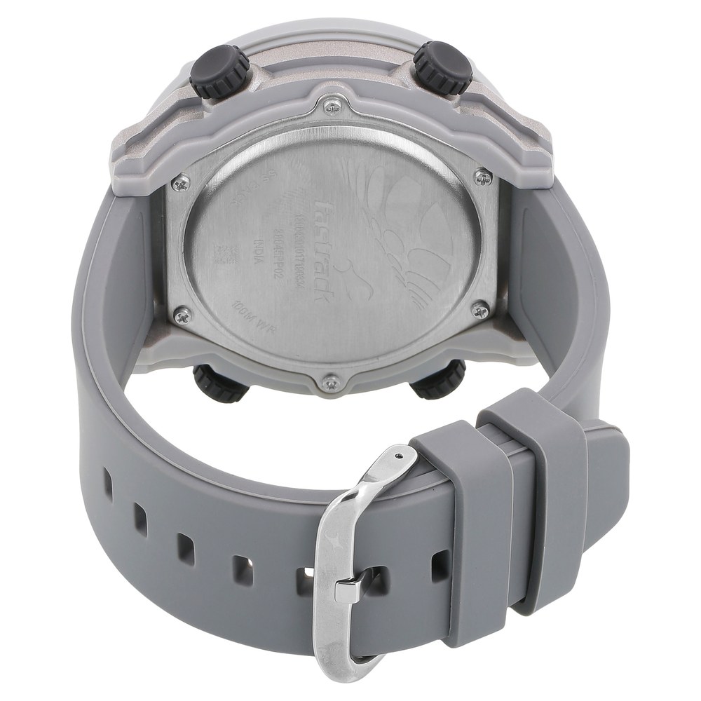 Buy Online Fastrack Trendies Digital Grey Dial Silicone Strap Watch for ...