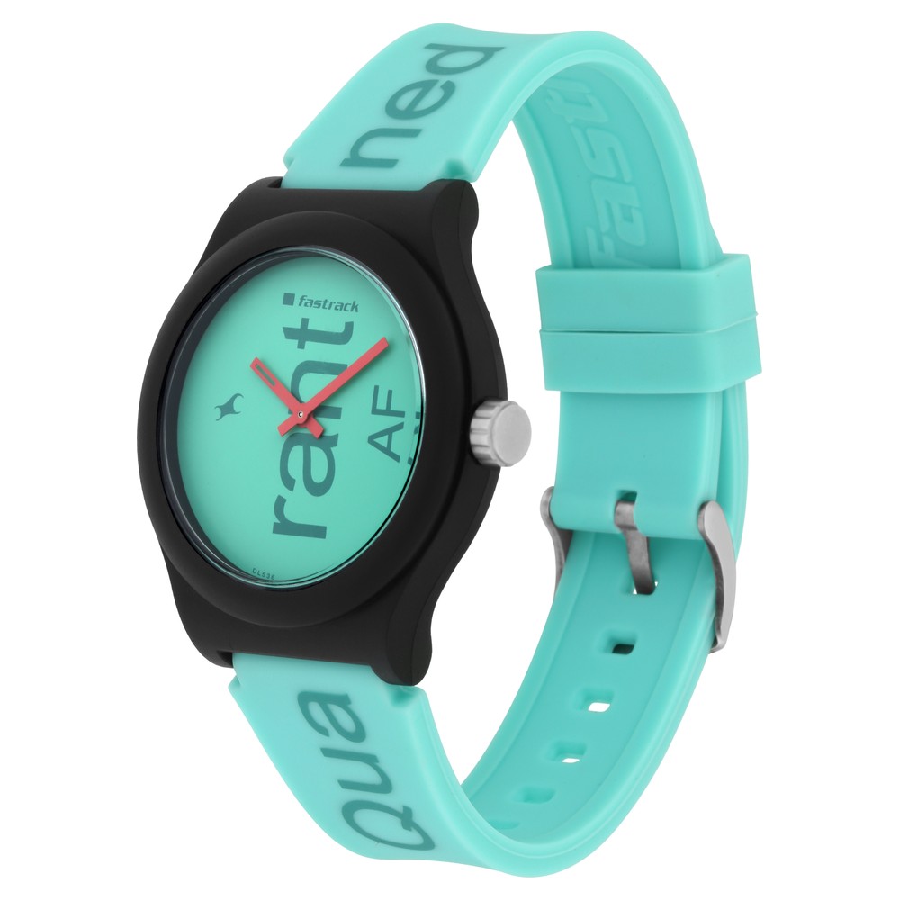 Buy Online Fastrack Quartz Analog Blue Dial Silicone Strap Watch for ...