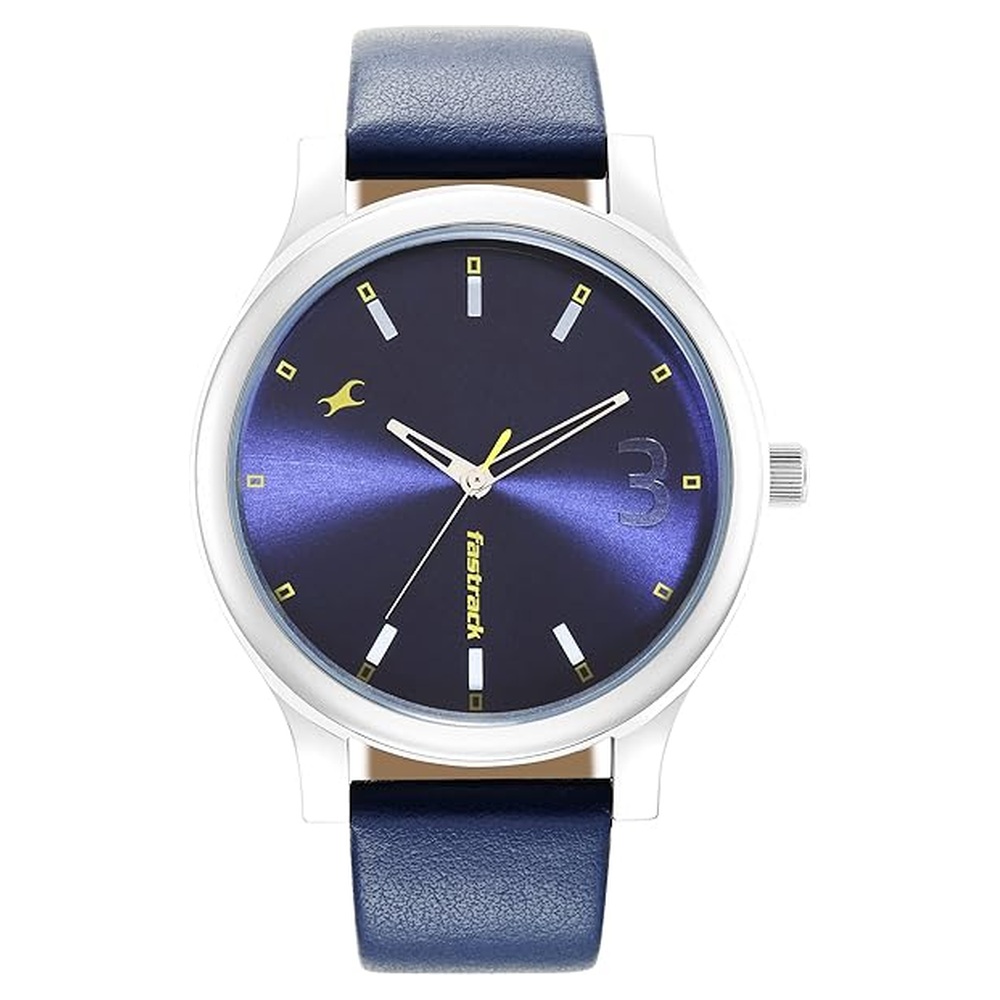 Buy Online Fastrack Quartz Analog Blue Dial Watch for Guys - 38069sl02 ...