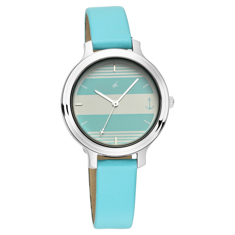 Buy Online Fastrack Tripster Quartz Analog Bicolour Dial Leather Strap ...