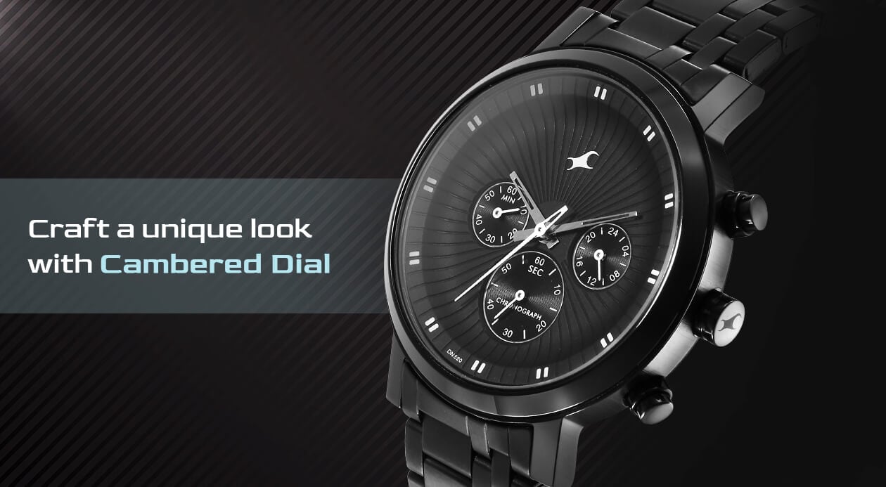 Buy Online Fastrack Kronos Multifunction Black Dial Stainless Steel ...