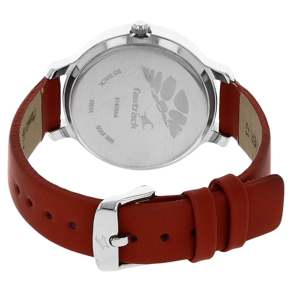 Buy Online Fastrack Motorheads Quartz Analog White Dial Leather Strap ...