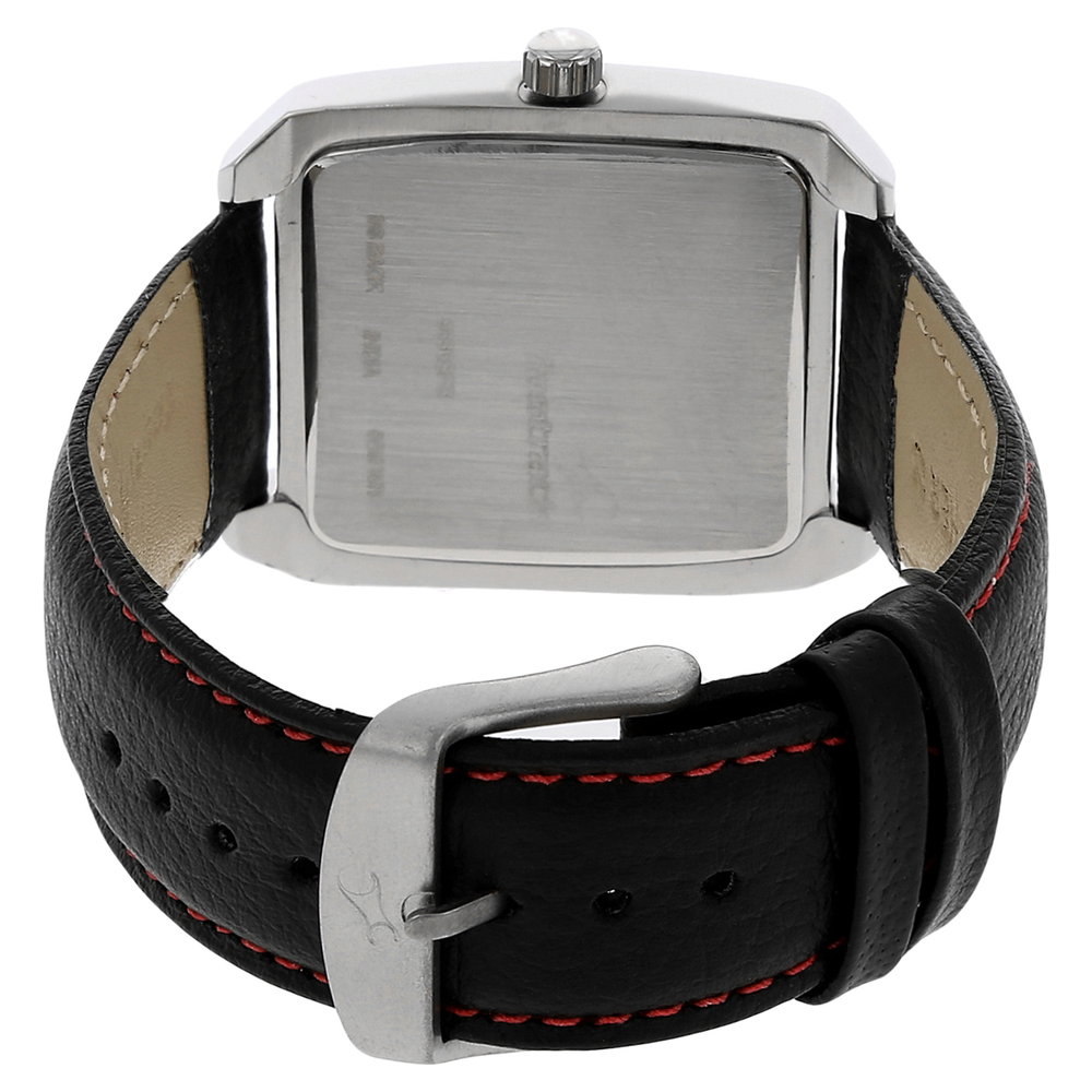 Buy Online Fastrack Quartz Analog White Dial Leather Strap Watch for ...