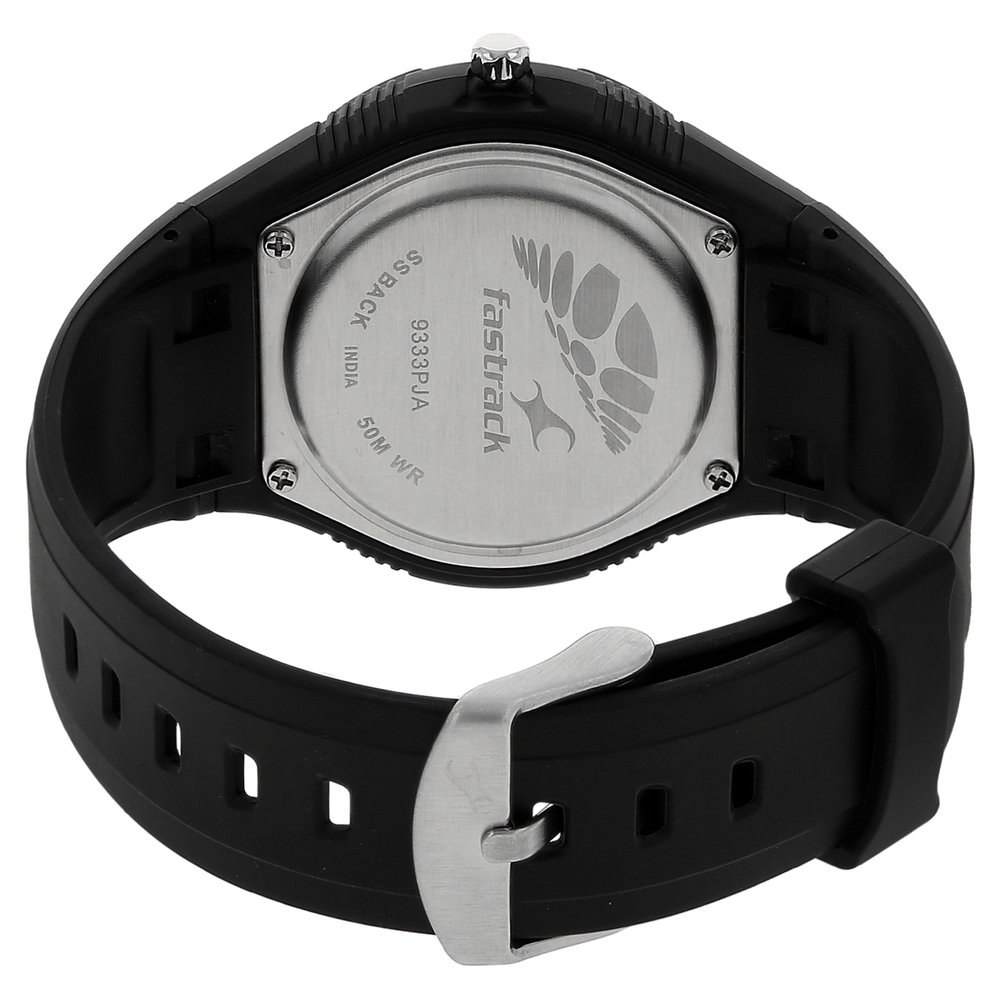 Buy Online Fastrack Quartz Analog Silver Dial Plastic Strap Watch for ...