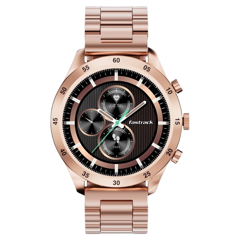 Buy Online Fastrack Magnus FX2 Unisex Smart Watch With Rose Gold Metal ...
