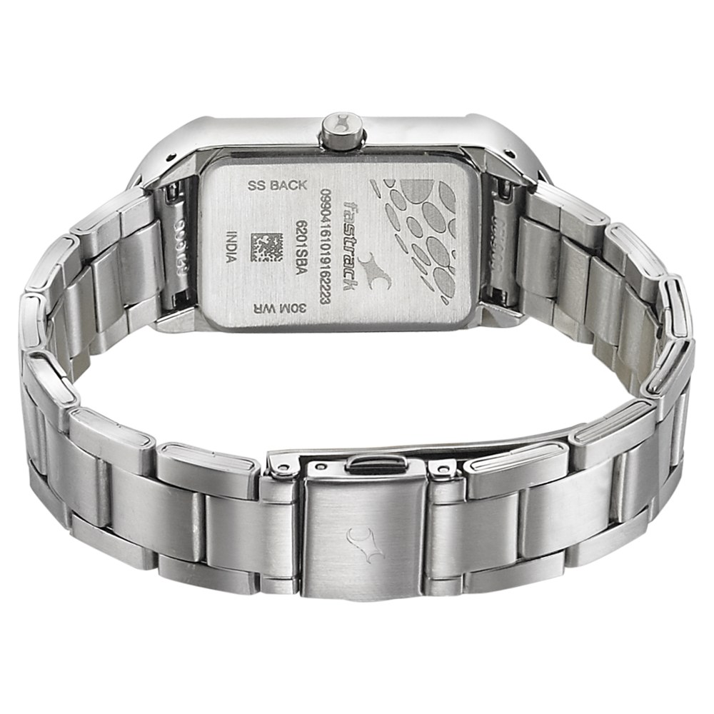 Fastrack Go Skate Quartz Analog Black Dial Stainless Steel Strap Watch ...