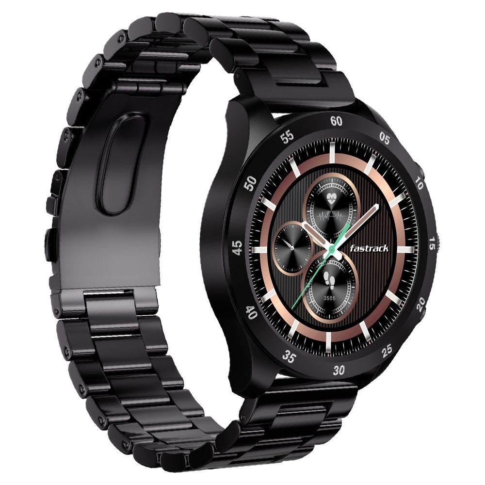 Buy Online Fastrack Magnus FX2 Unisex Smart Watch With Black Metal ...