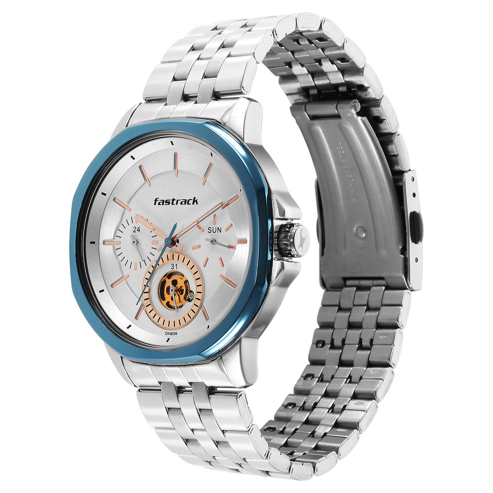 Buy Online Fastrack Exuberant Quartz Multifunction Silver Dial ...