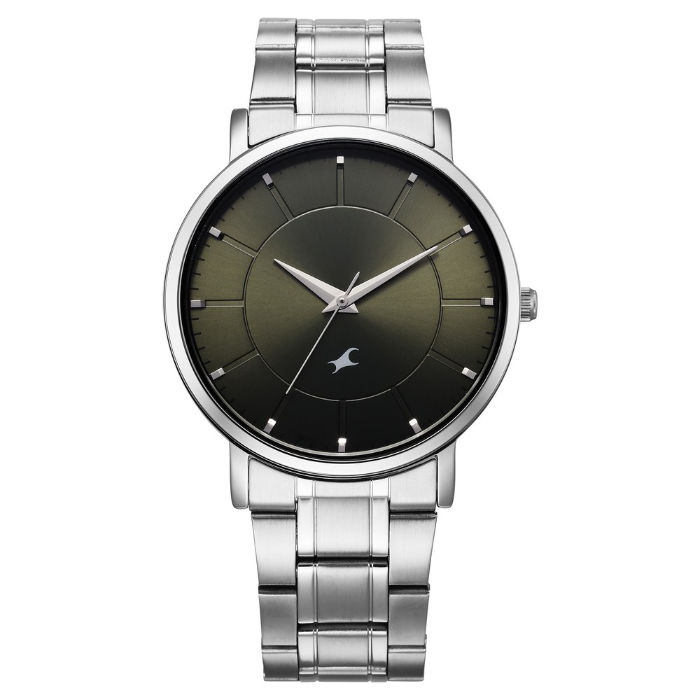 Buy Online Fastrack Stunners X Quartz Analog Green Dial Stainless Steel ...