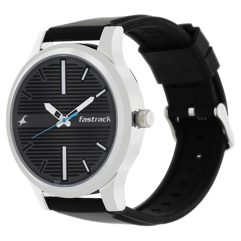 Buy Online Fastrack Quartz Analog Grey Dial Silicone Strap Watch for ...